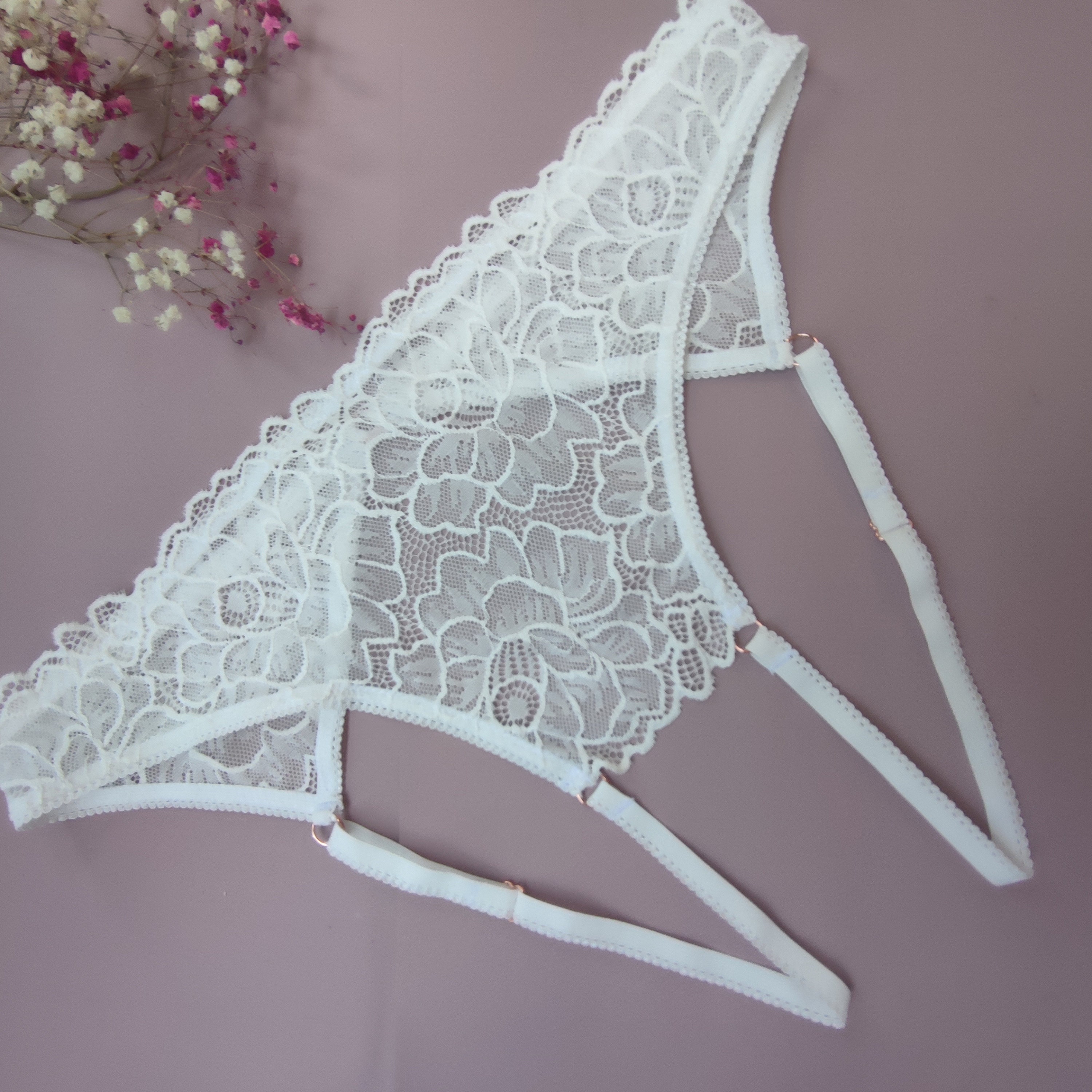 Extreme Open Crotch Bikini Panties, Crotchless Panties, Open Back ...