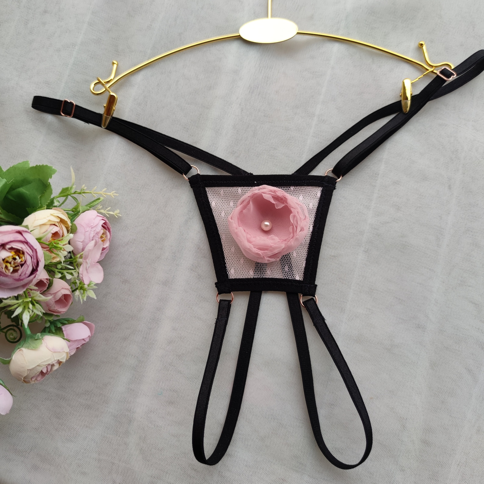 Extreme Open Crotch Panties Micro Bikini Thong, Crotchless Panties ...