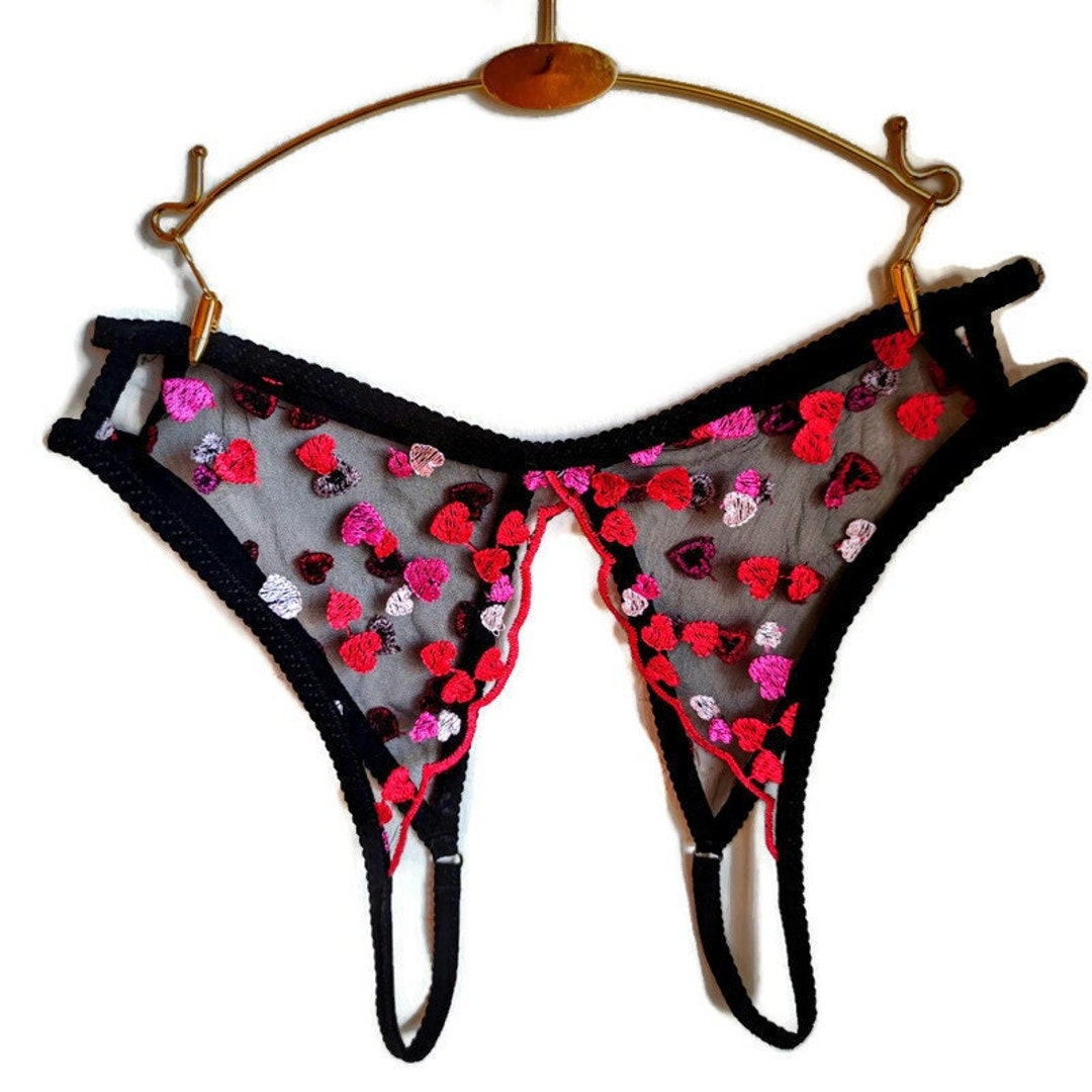 Uncensored Lingerie Crotchless Panties Extreme Open Crotch - Etsy