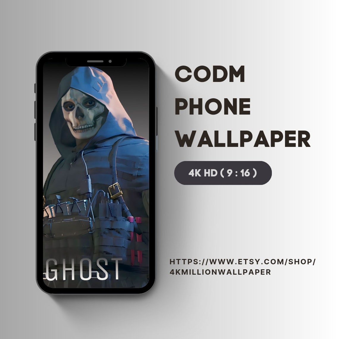 CODM Ghost [azrael] 4K HD Wallpaper | Android Wallpaper | iPhone ...
