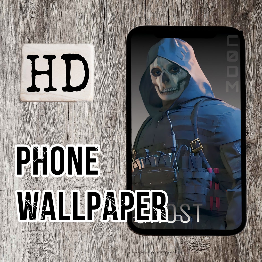 CODM Ghost azrael 4K HD Wallpaper Android Wallpaper - Etsy