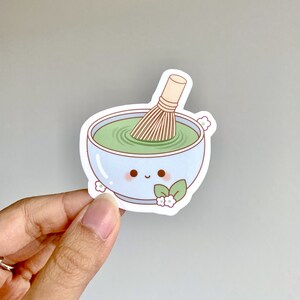 Matcha Whisk Sticker | Matcha Tea Bowl Sticker | Traditional Matcha ...