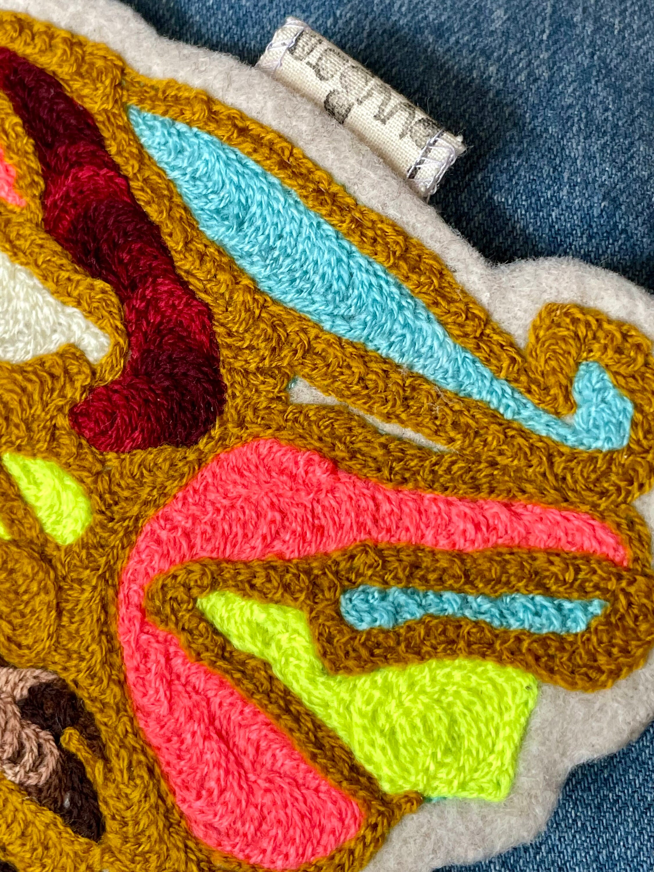 Patch Model Graffiti Embroidery Iron-on Hip Hop Embroidery on Clothes ...