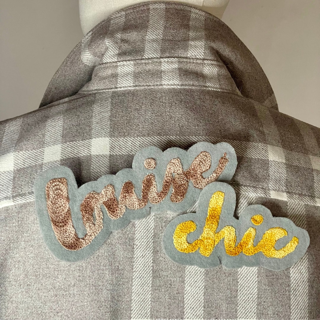 Badge Brodé Personnalisable Patchs Thermocollants Étiquette Custom Pour ...