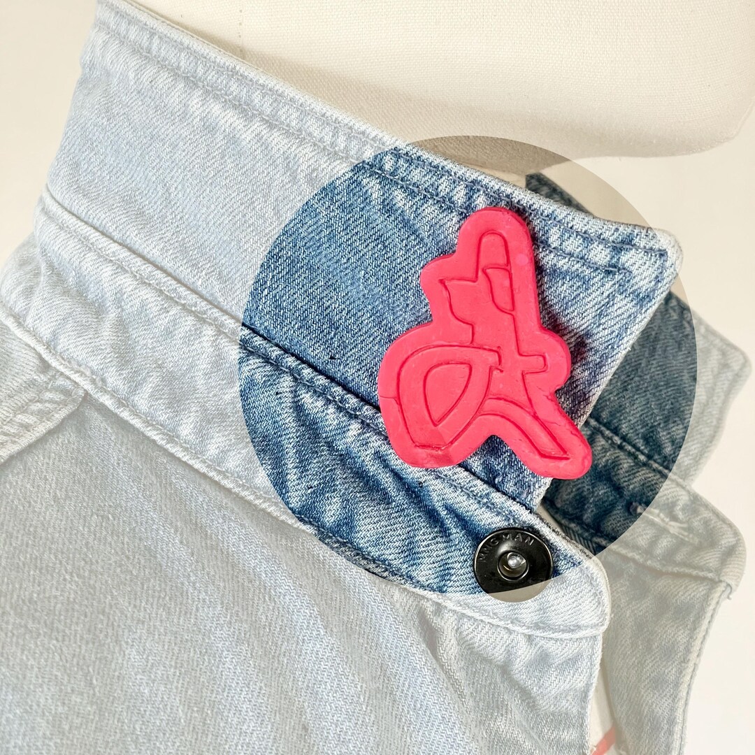 Neon Pink Eiffel Tower Brooch | 90s Style Handmade Jewelry | Trendy ...