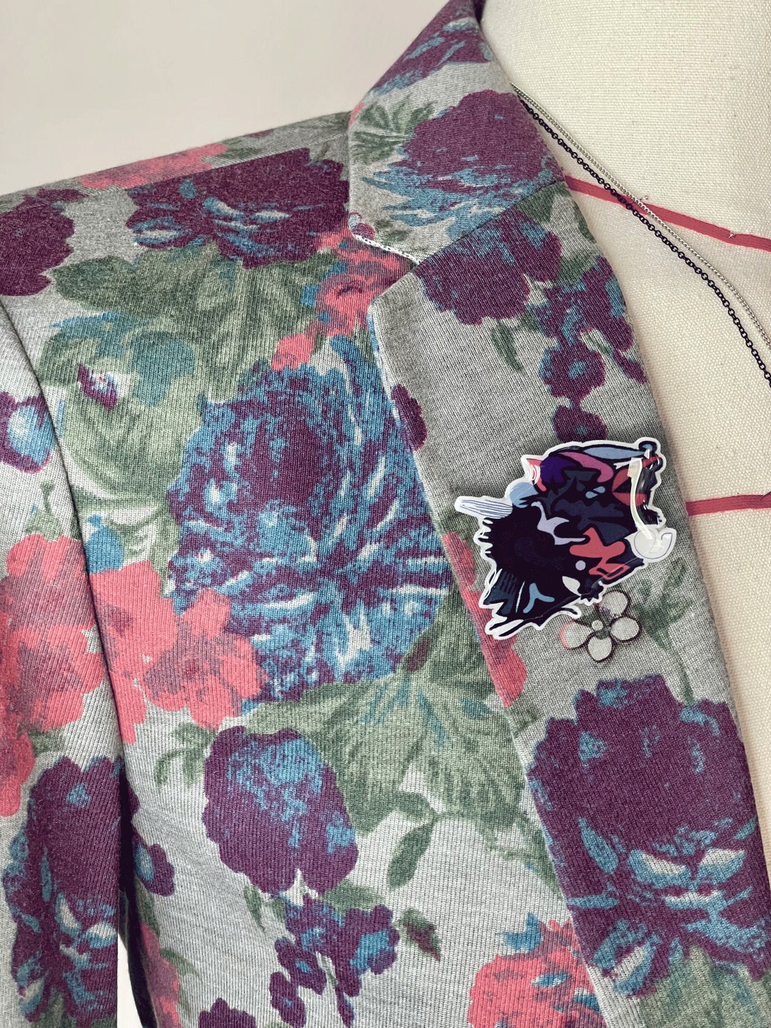 Broche Fun Graffiti Accessoire De Mode Inspiration Keith Haring Bijou ...