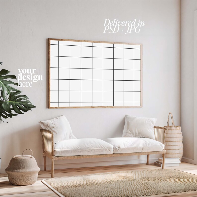 Scandinavian Frame Mockup, DIN Ratio, Photography Interior, Poster ...
