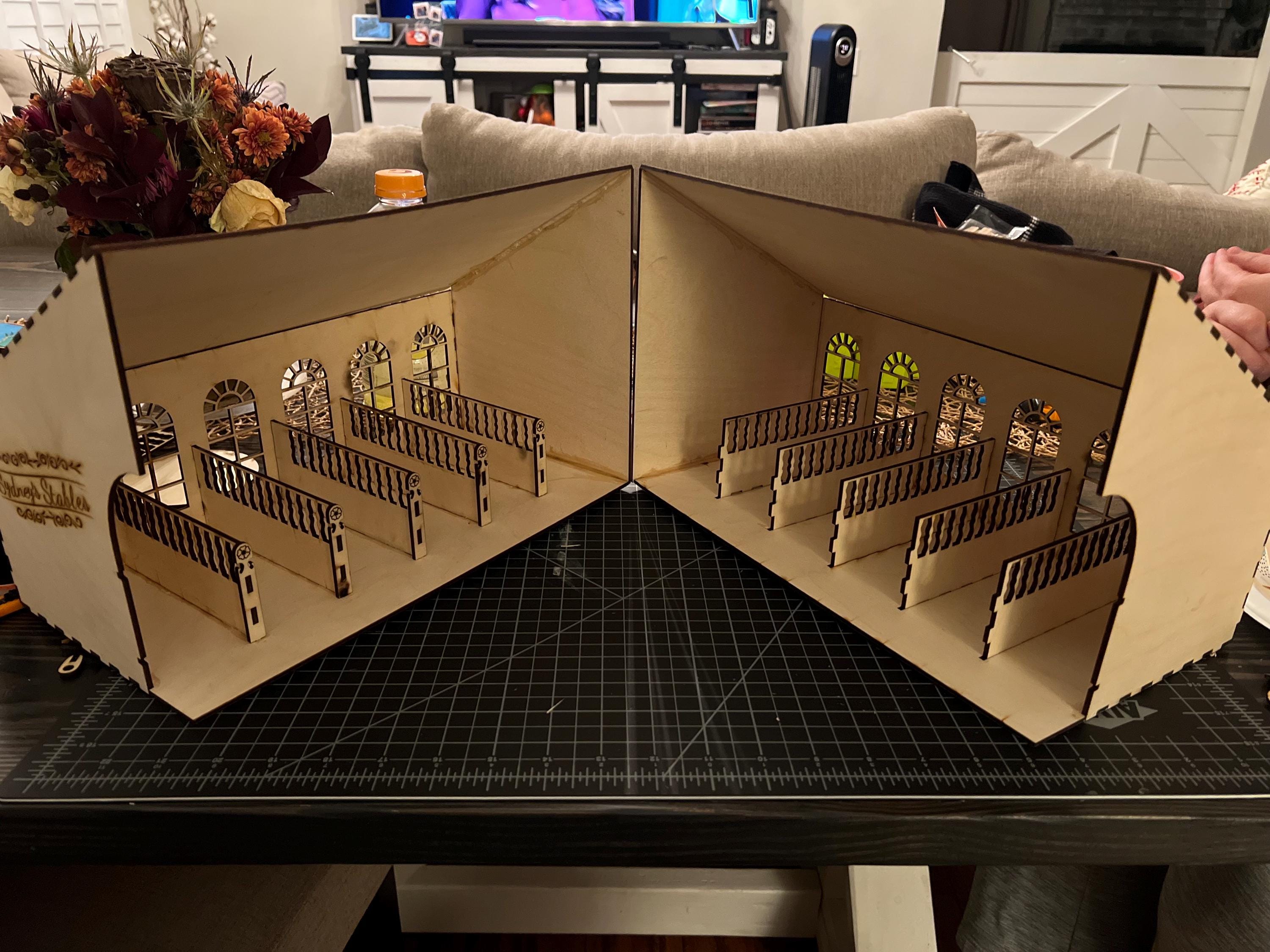 DIY Model Horse Stables Kit - Laser-cut Wood - Build Your Own Horse ...