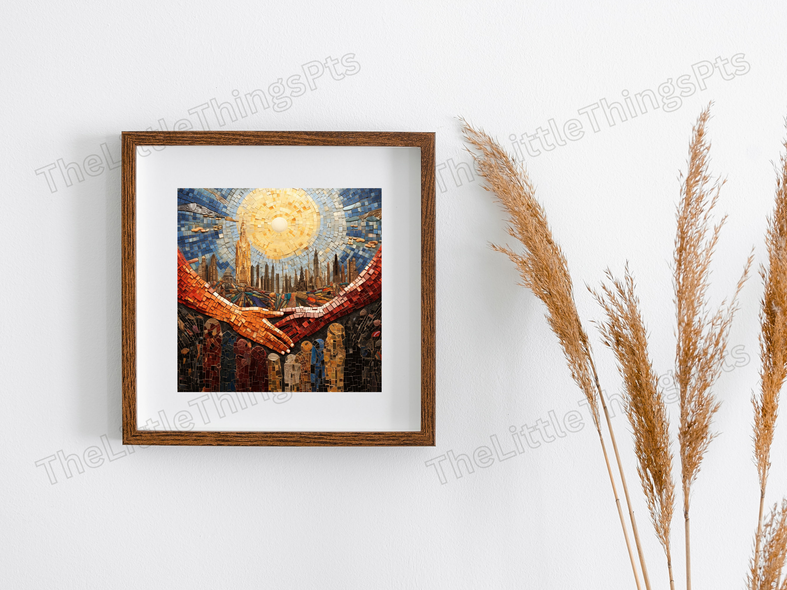 Mosaic Art Unity Hands Bridge Building Love Understanding Connect ...