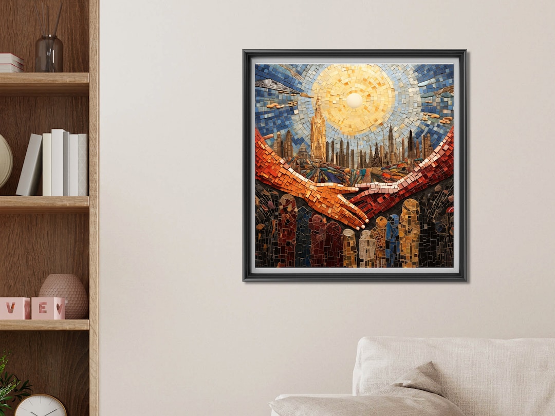 Mosaic Art Unity Hands Bridge Building Love Understanding Connect ...