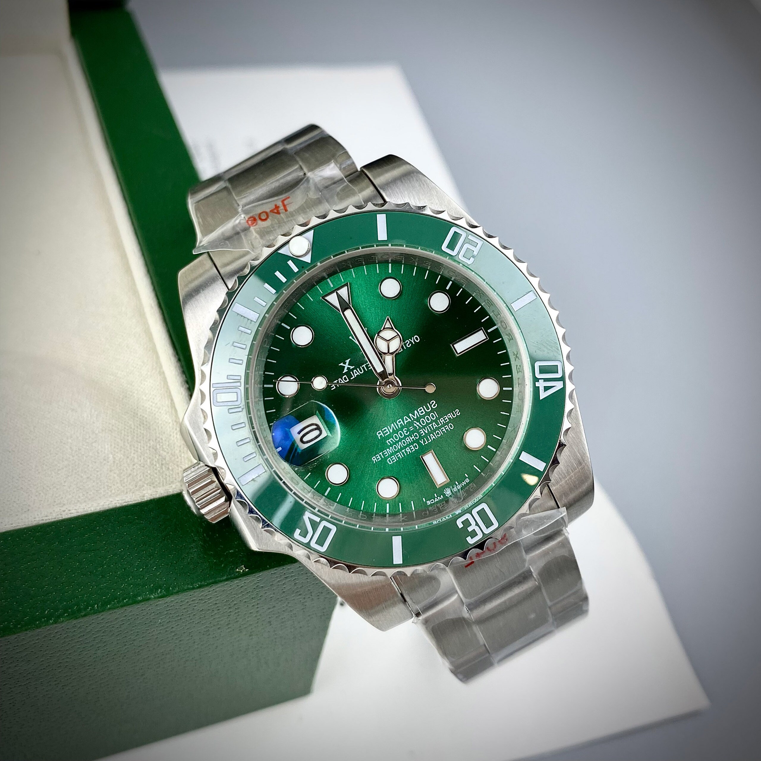 Submariner Green HULK Dial 41mm Dial Come With Box Tag - Etsy