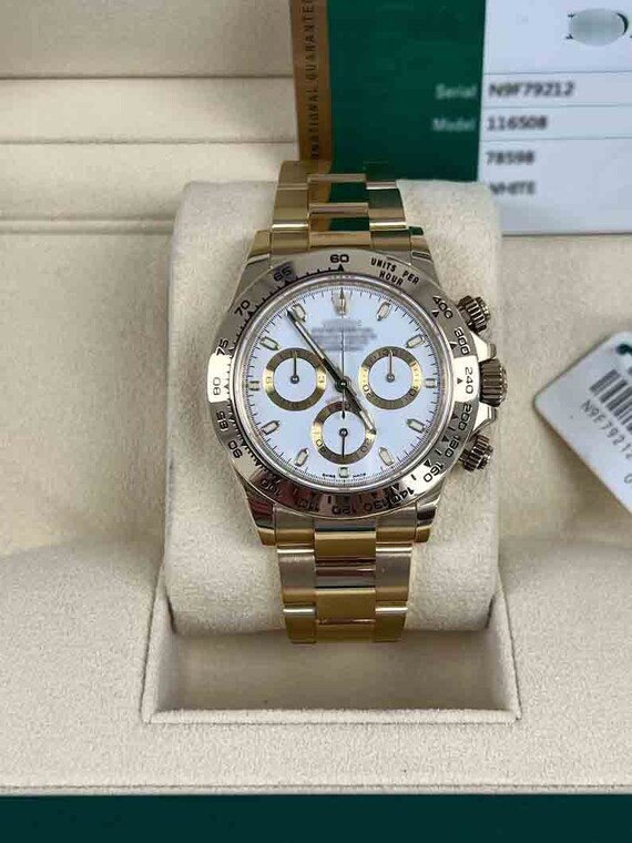 Daytona panda Gold Dial 41mm Dial Come With Box - Tag… - Gem