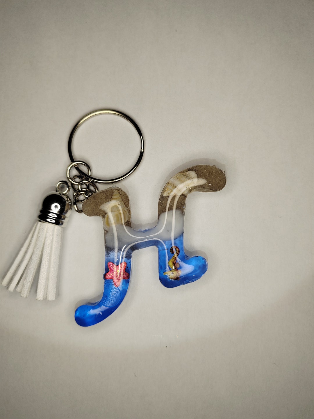 Personalized Letter Key Rings - Etsy