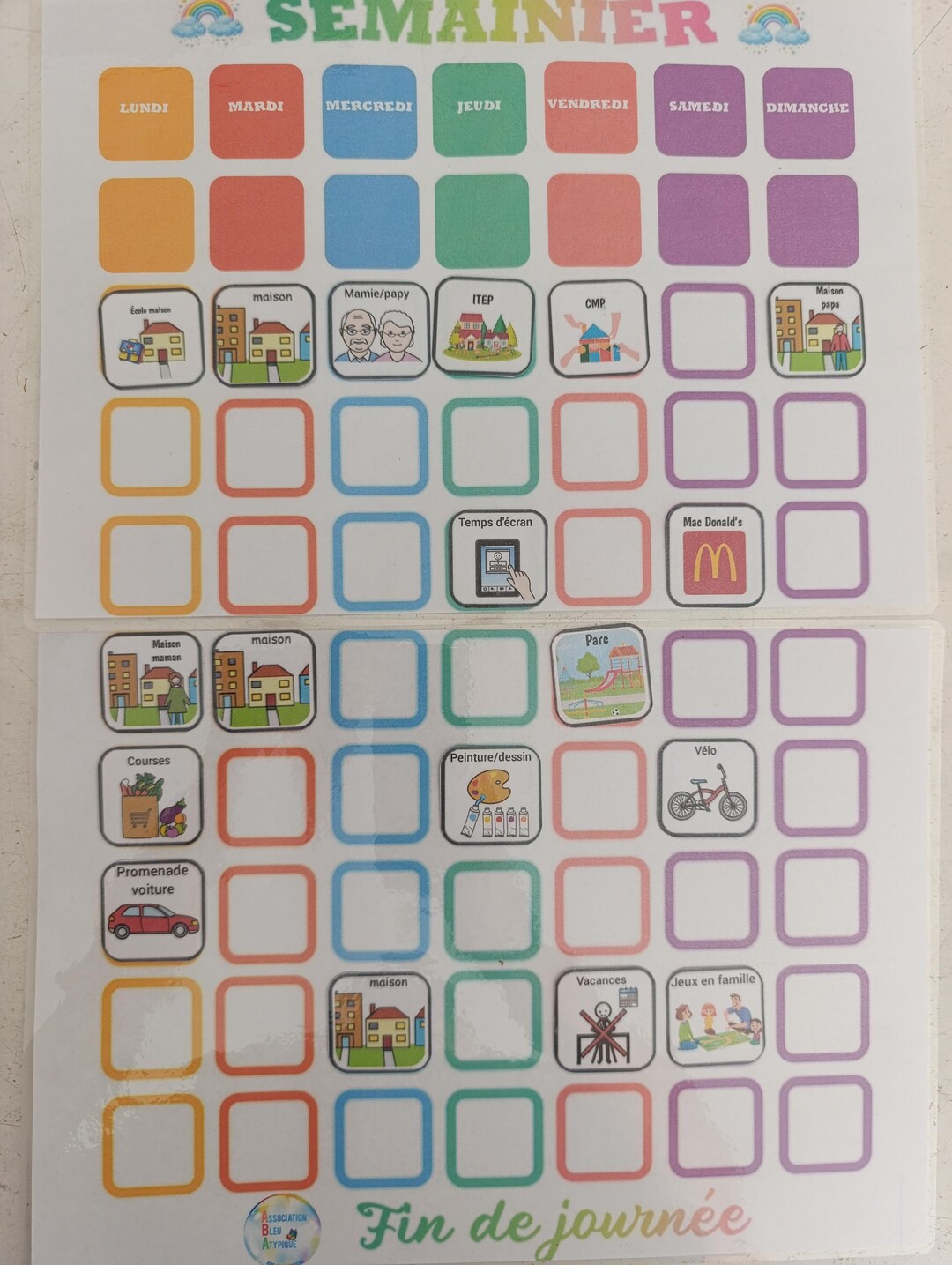Weekly Planner for Everyone With Pictograms - Etsy