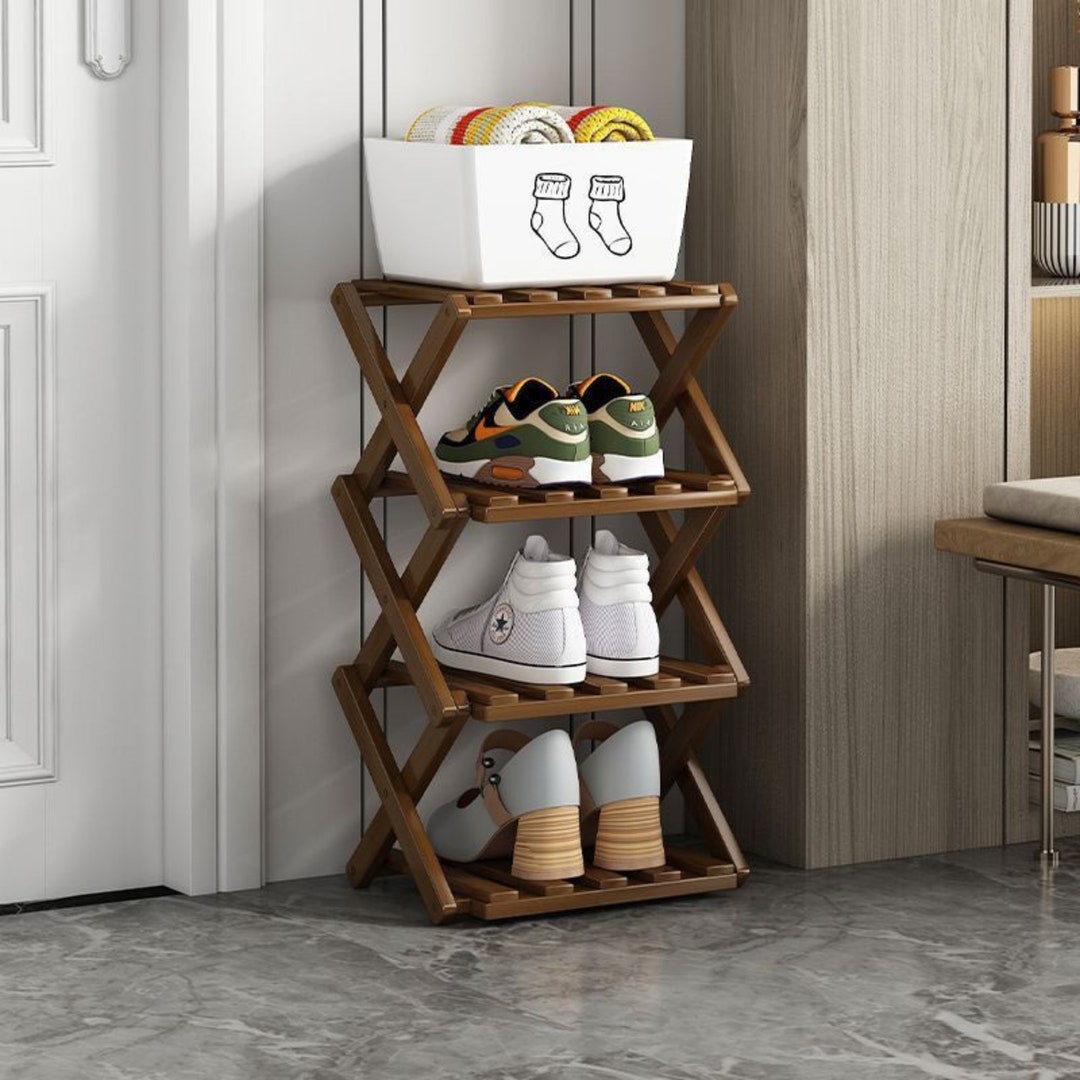 Foldable Wooden Multi-functional Shelf Space-saving - Etsy