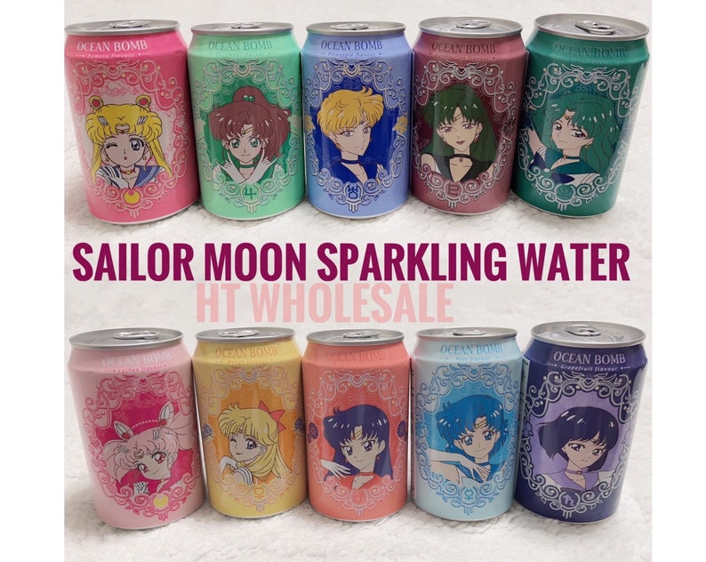 Sailor Moon OCEAN BOMB Sparkling Water Sailor Moon Anime Collection ...