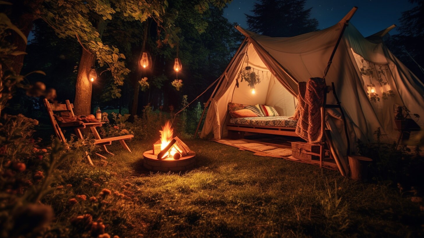 Camping Backyard Virtual Backgrounds 6 Pack Zoom, Skype, Webex, Google ...