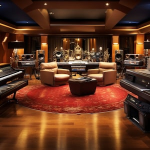 Music Studio Virtual Backgrounds 12 Pack Zoom Skype Webex Google Meet ...