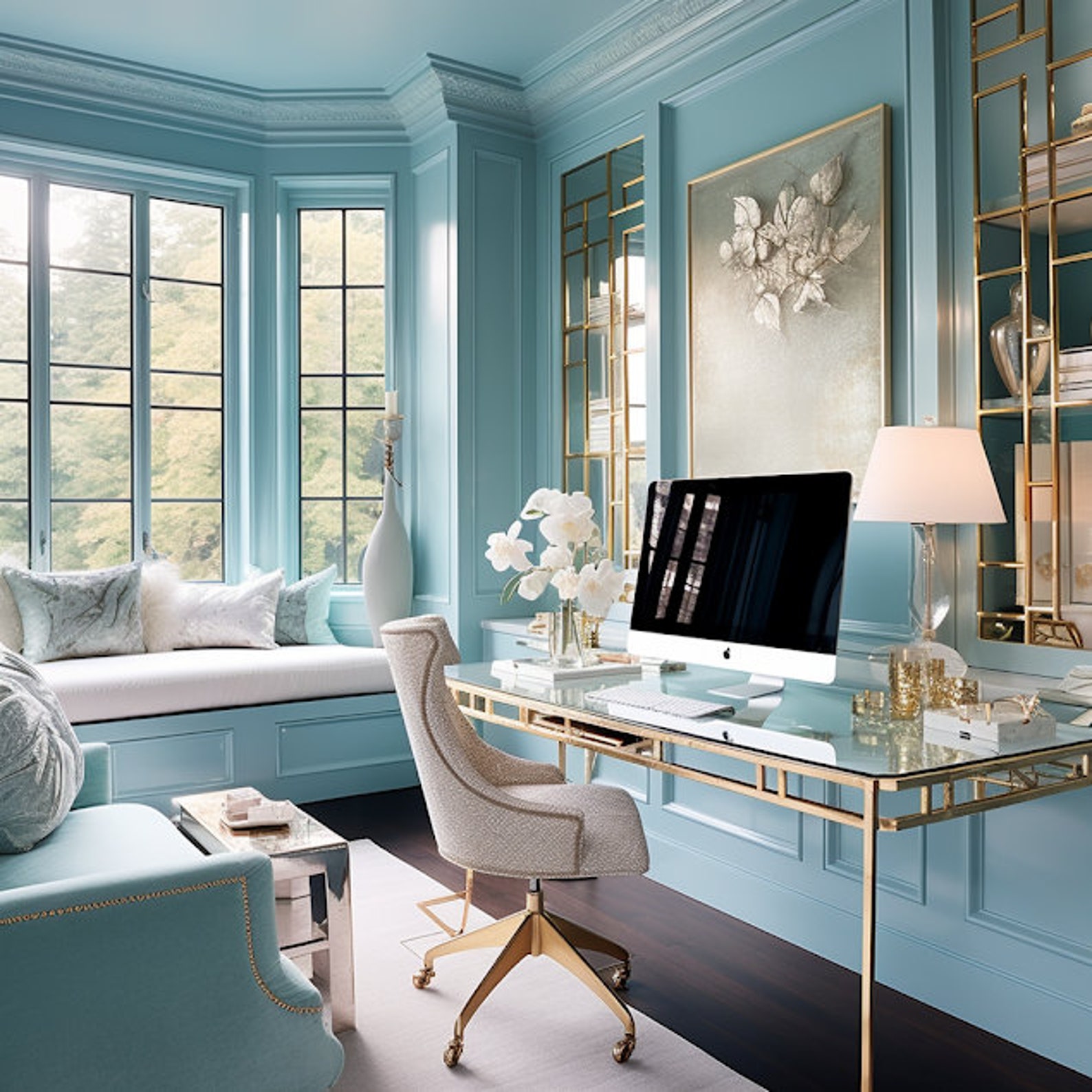 Cozy Blue| Virtual Backgrounds| 5 Pack| Zoom, Google Meet, Skype, Webex, Etc. - Etsy