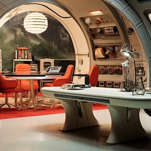 Star Wars Virtual Office Backgrounds Spaceship Bookshelves Lounge Chair ...