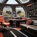 Star Wars Virtual Office Backgrounds Spaceship Bookshelves Lounge Chair ...