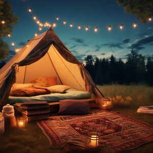 Camping Backyard Virtual Backgrounds 6 Pack Zoom, Skype, Webex, Google ...
