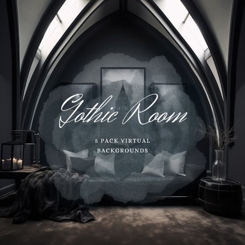 Gothic Room| Virtual Backgrounds| 5 Pack| Zoom, Google Meet, Skype ...