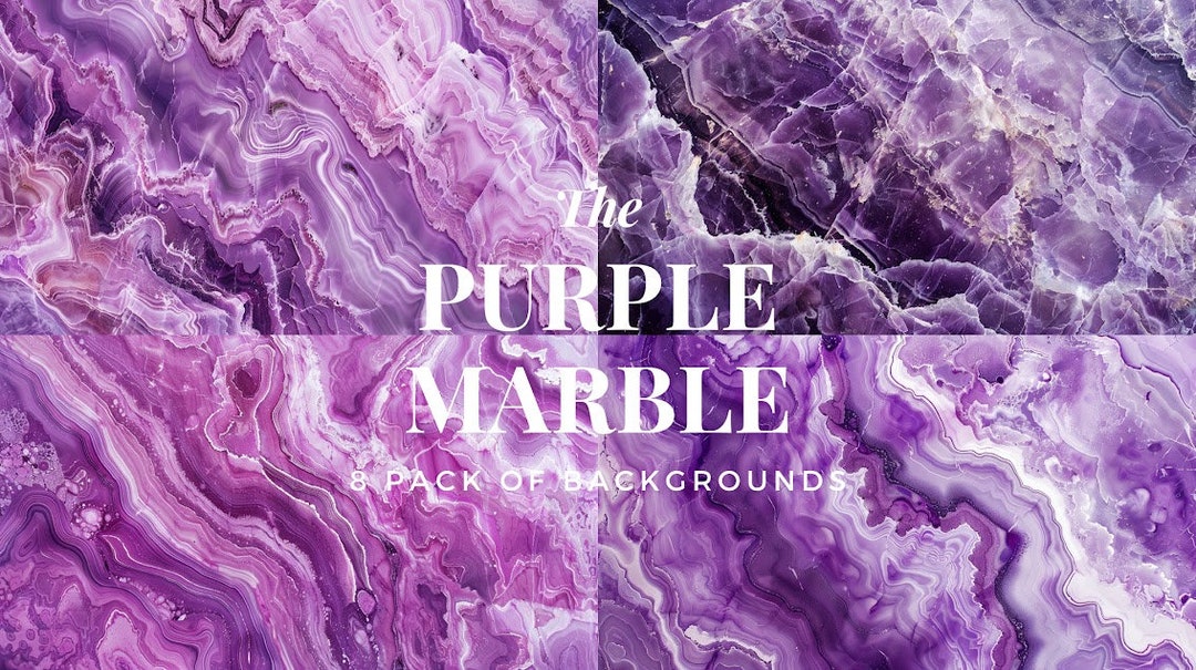 Purple Marble Virtual Backgrounds 8 Pack Zoom Skype Webex Google Meet ...