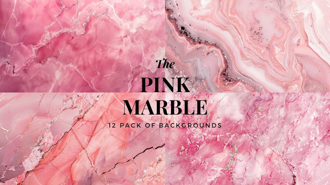 Pink Marble Virtual Backgrounds 12 Pack Zoom Skype Webex Teams Google ...
