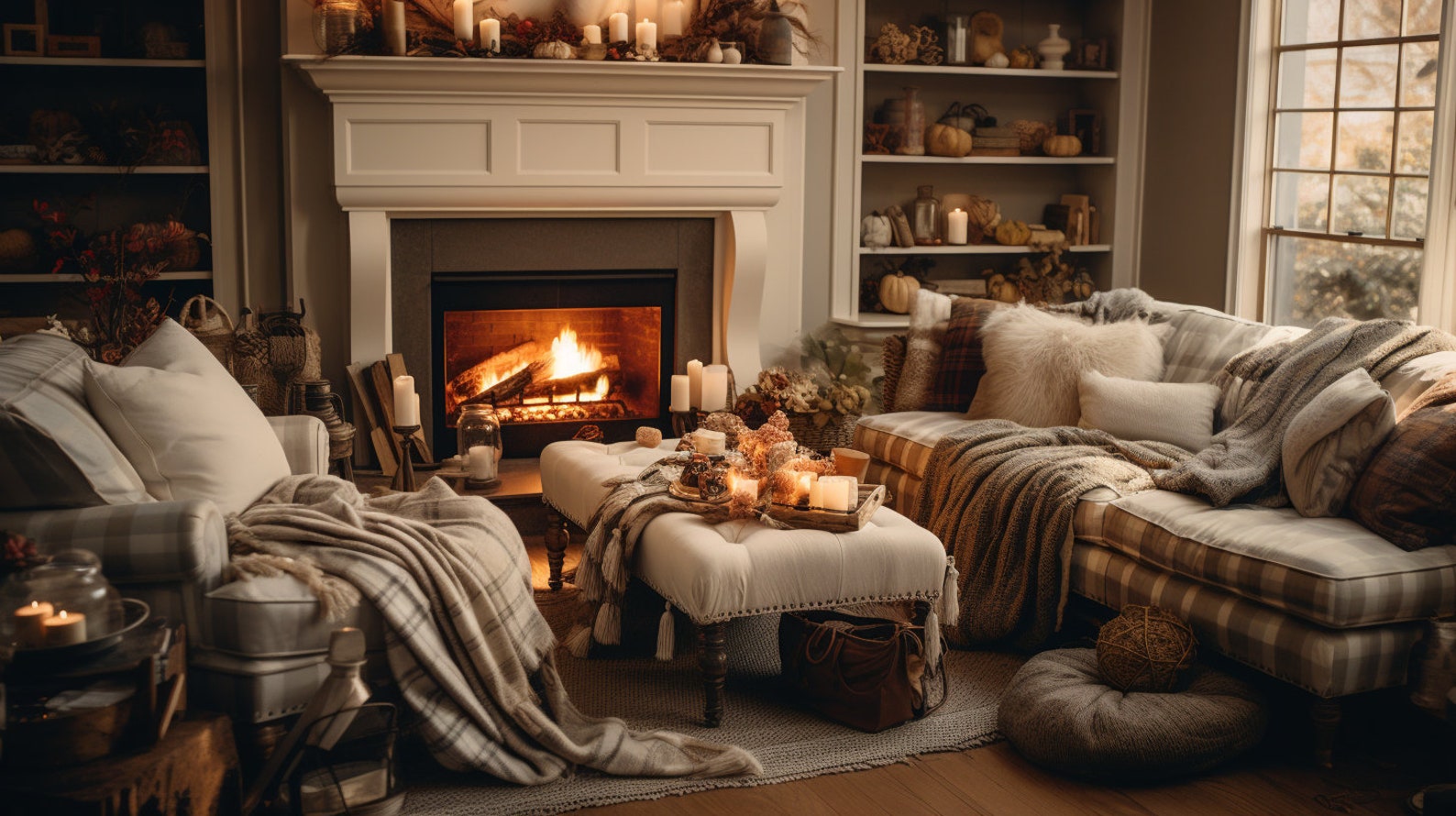 Thanksgiving Fall Virtual Backgrounds 31 Pack Zoom Skype Webex Google ...