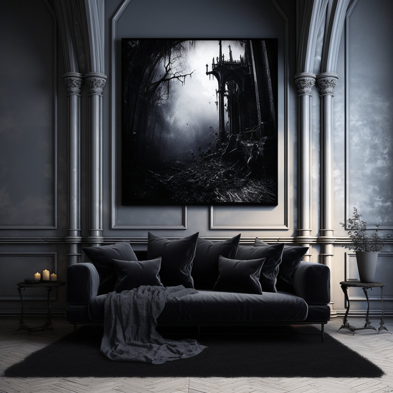 Gothic Room| Virtual Backgrounds| 5 Pack| Zoom, Google Meet, Skype ...