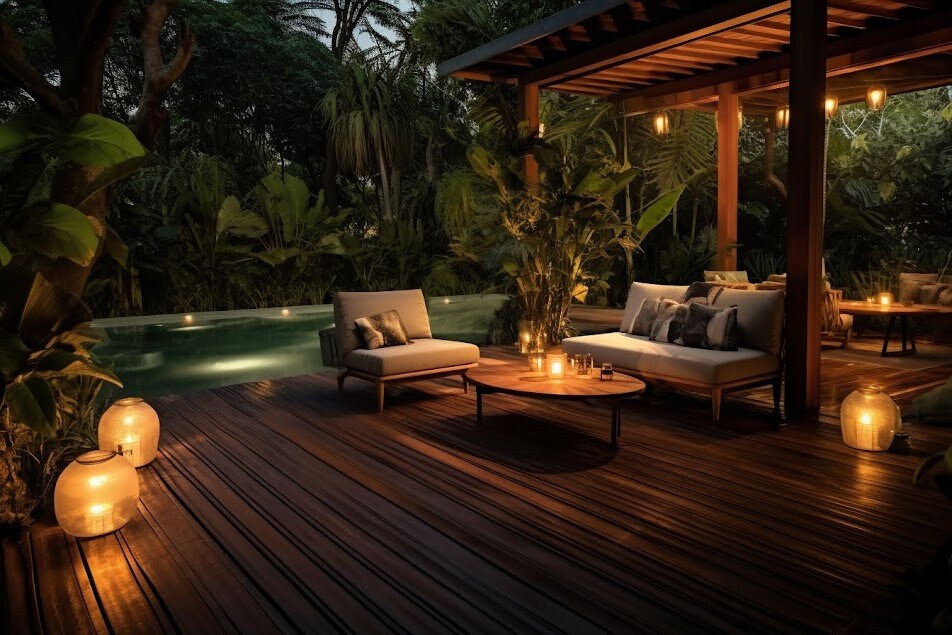 Modern Patio| 12 Pack| Virtual Backgrounds| Zoom, Google Meet, Skype ...