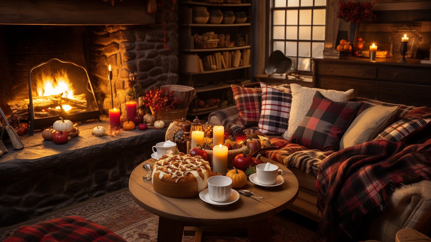 Thanksgiving Fall Virtual Backgrounds 31 Pack Zoom Skype Webex Google ...