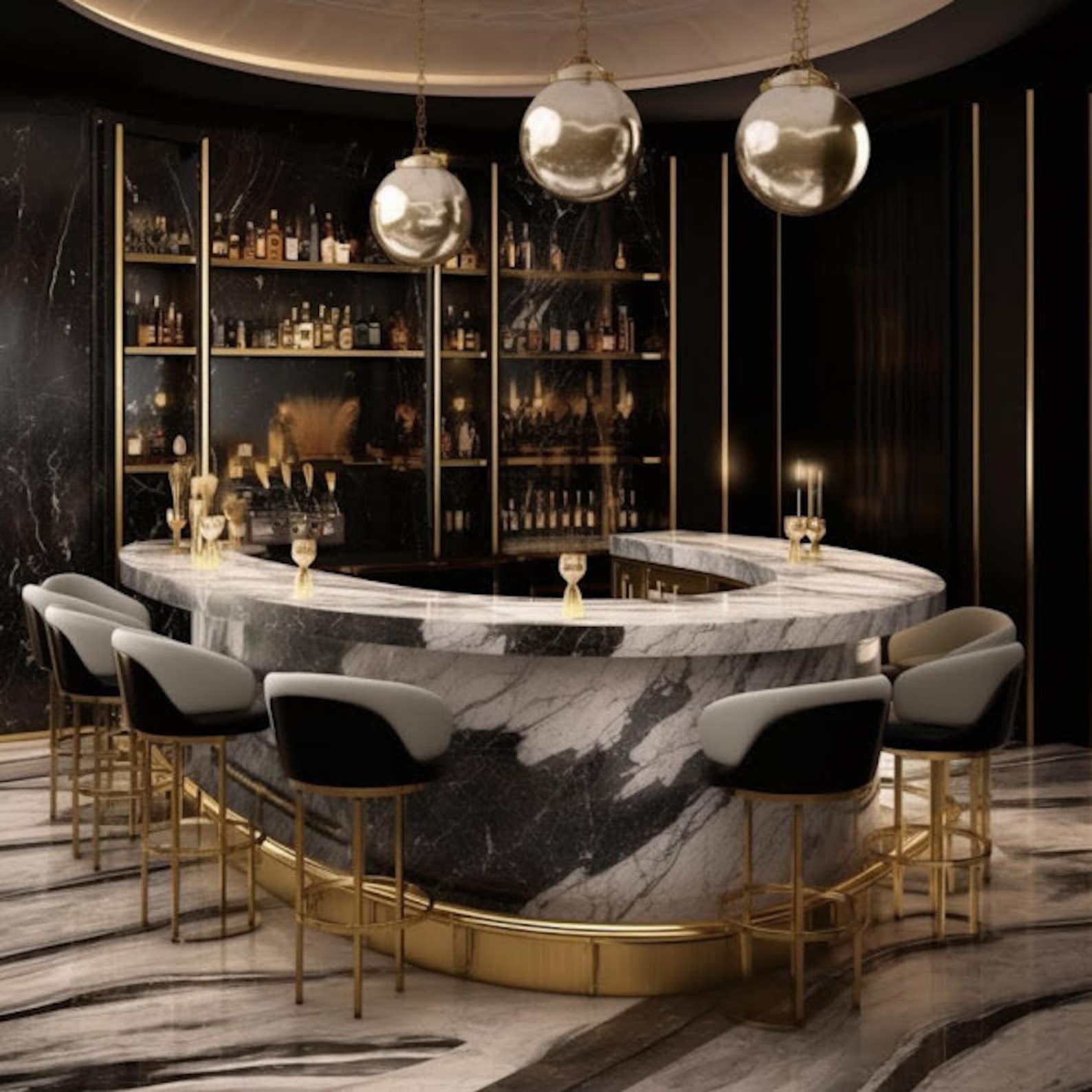 Retro Bar| Virtual Backgrounds| 10 Pack| Zoom, Google Meet, Skype ...