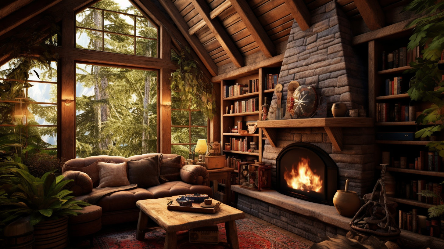 Rustic Library Virtual Backgrounds 11 Pack Zoom Background, Skype ...