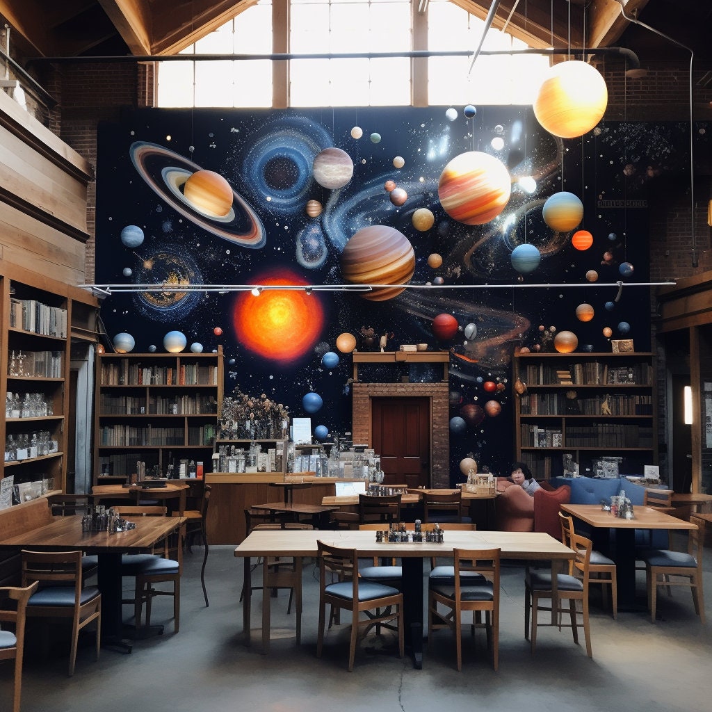 Planet Cafe| Virtual Backgrounds| 6 Pack| Zoom, Google Meet, Skype ...