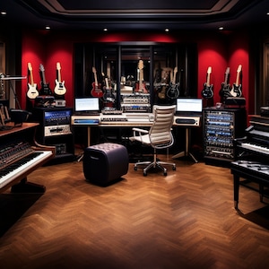 Music Studio Virtual Backgrounds 12 Pack Zoom Skype Webex Google Meet ...