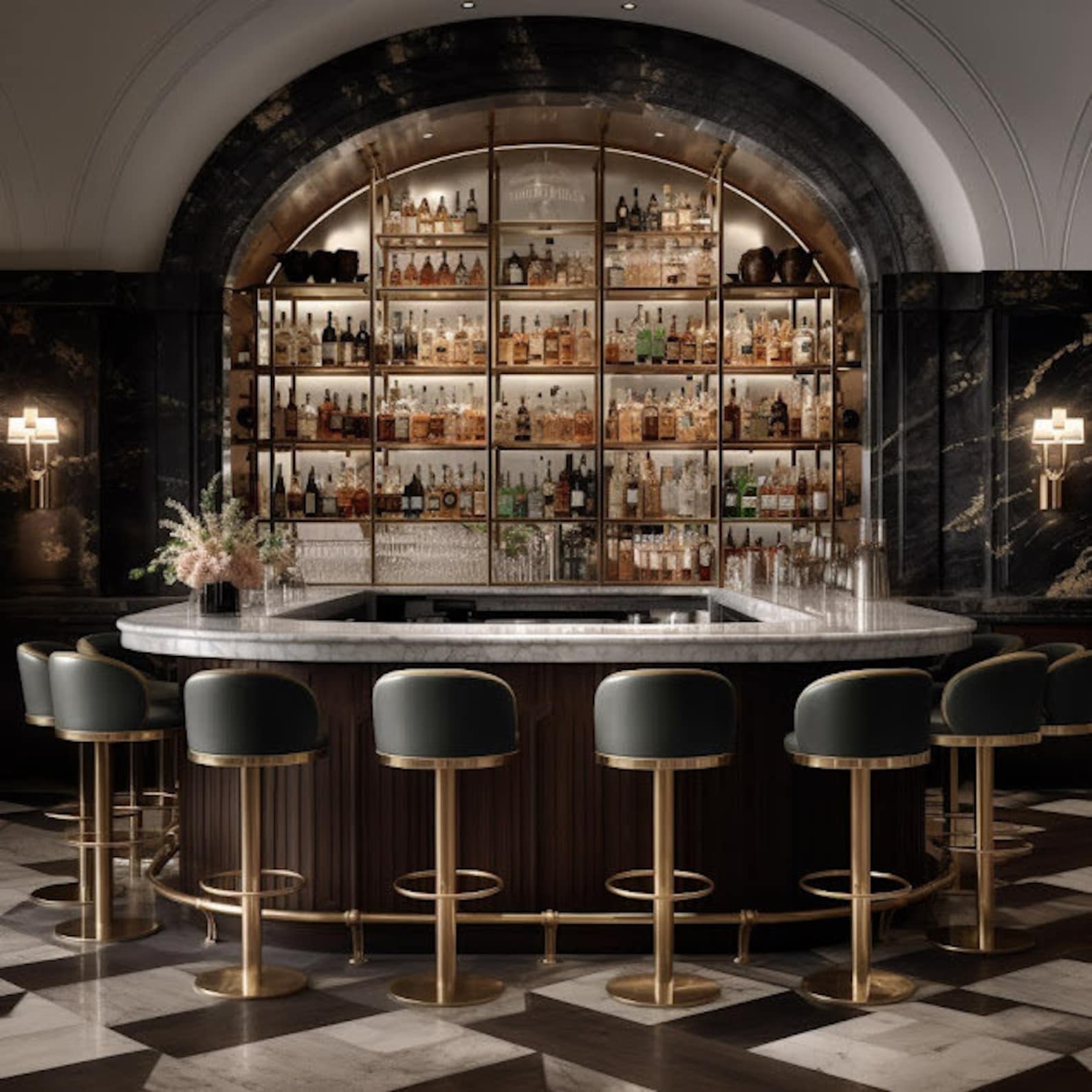 Retro Bar| Virtual Backgrounds| 10 Pack| Zoom, Google Meet, Skype ...