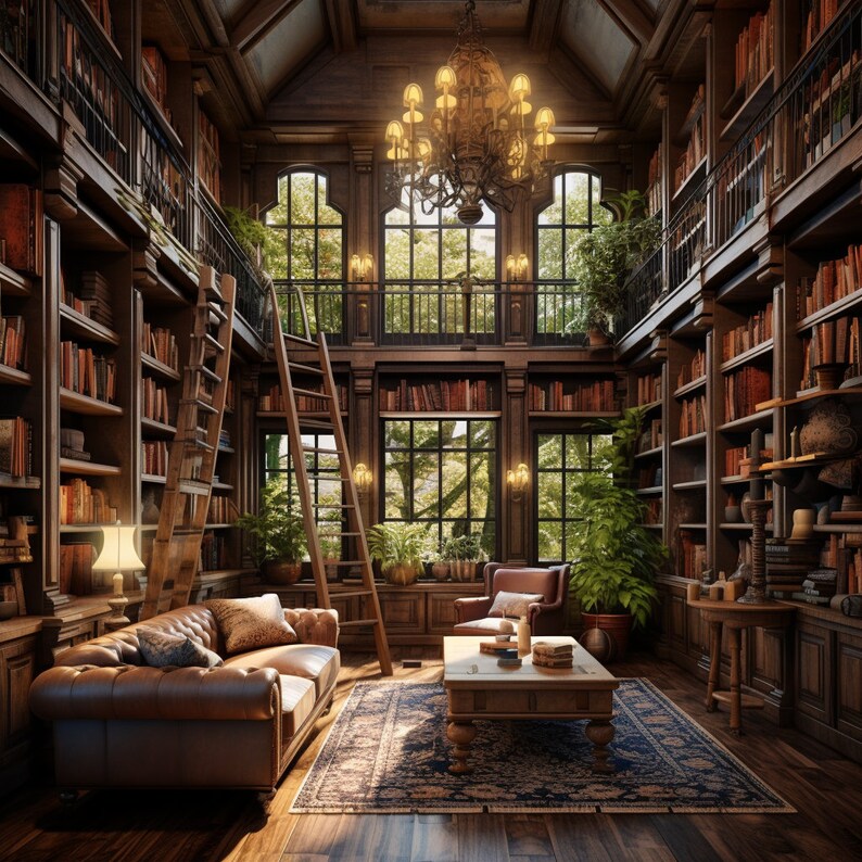 Modern Nook Bookshelf Virtual Backgrounds Professional Virtual Modern ...