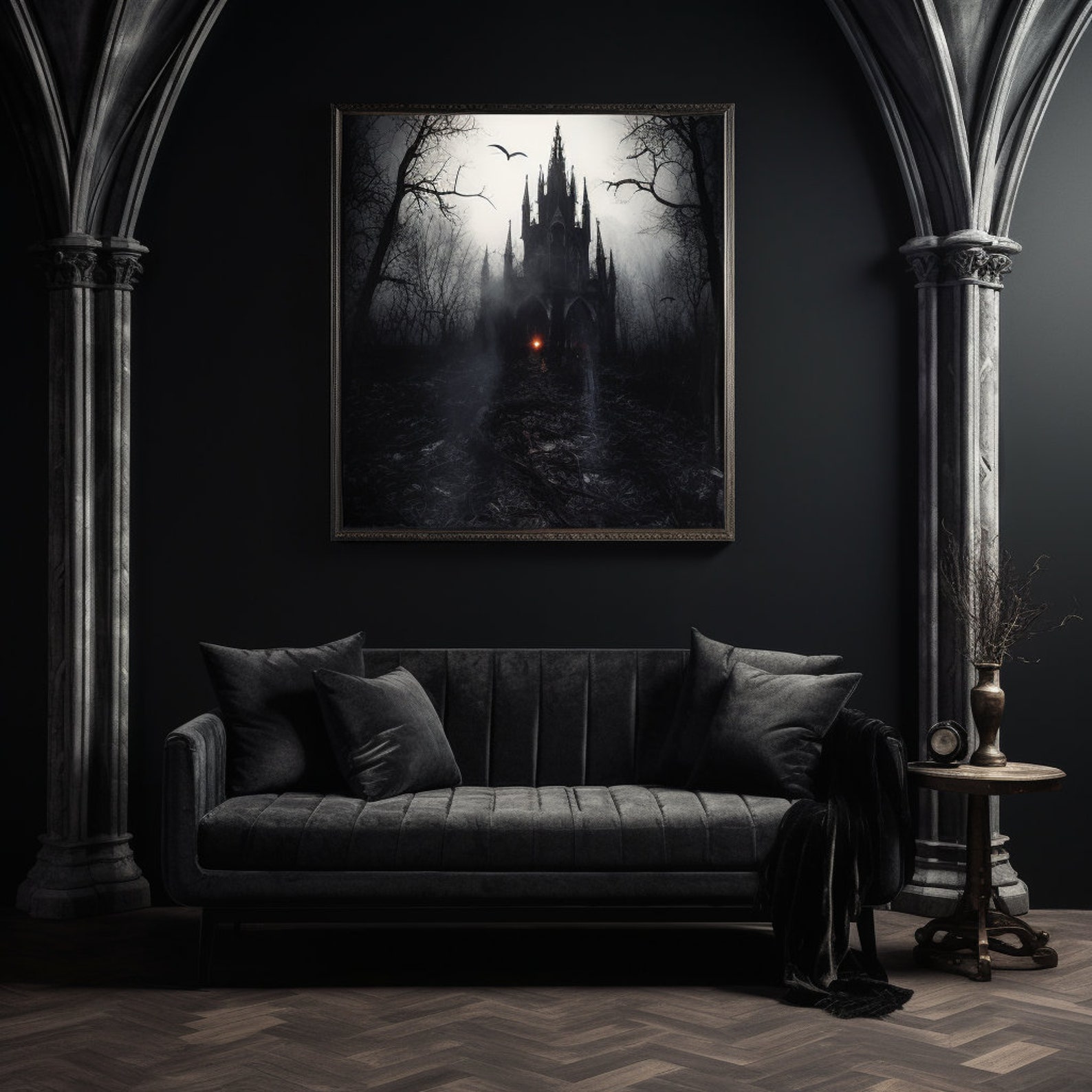 Gothic Room| Virtual Backgrounds| 5 Pack| Zoom, Google Meet, Skype ...