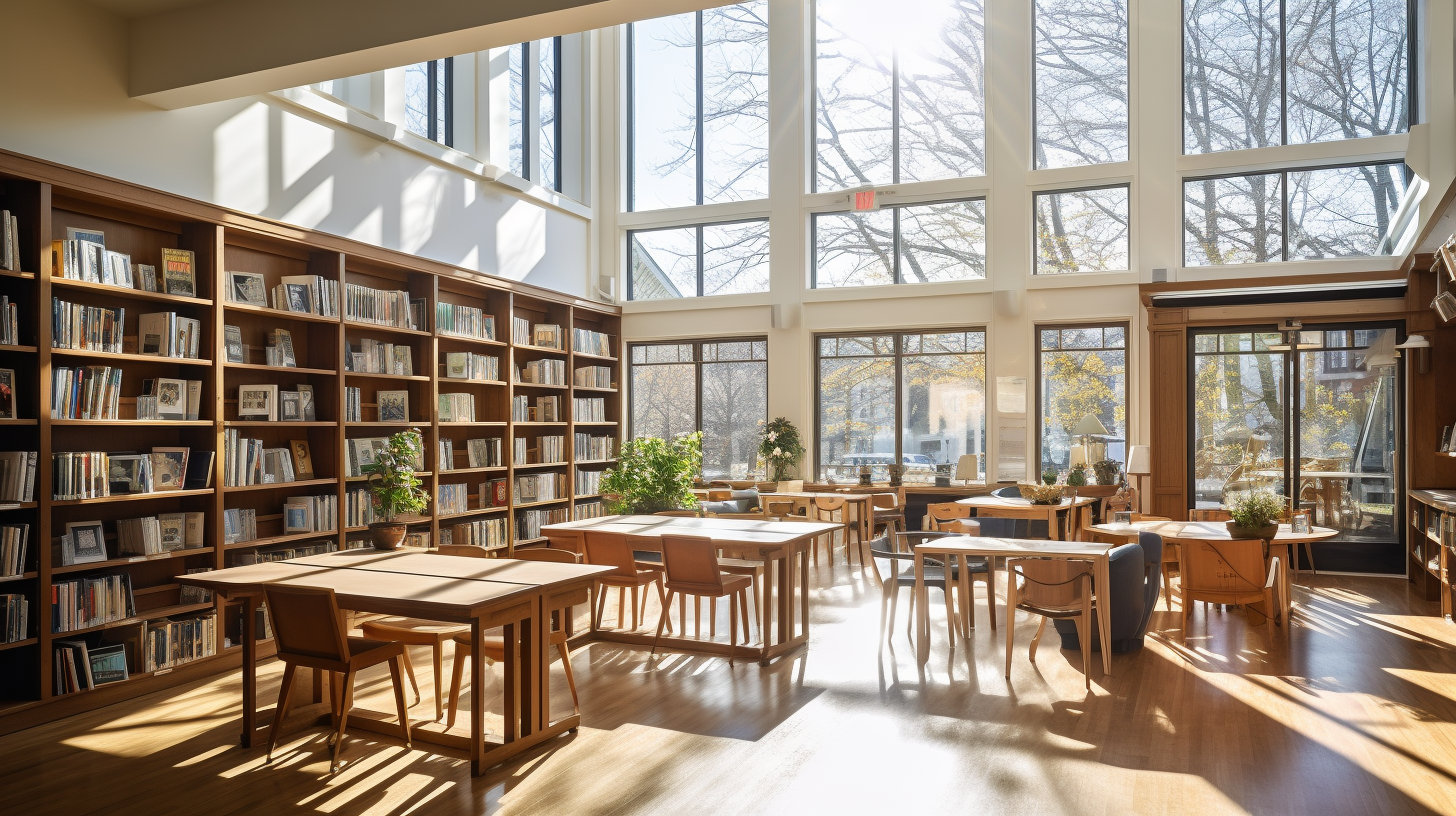 Library Virtual Zoom Backgrounds 4 Pack Zoom Skype Webex Google Meet ...