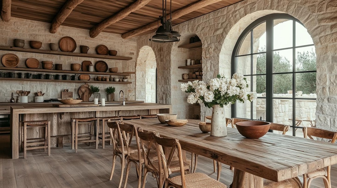 Farmhouse Dining Room 6 Pack Virtual Backgrounds for Zoom, Skype ...