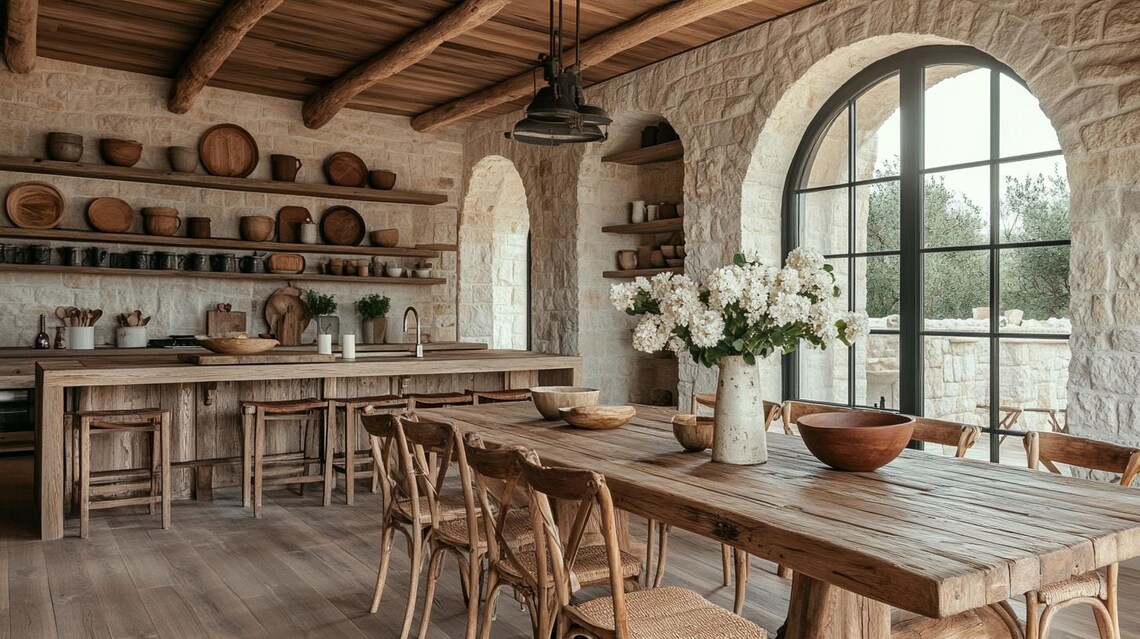 Farmhouse Dining Room 6 Pack Virtual Backgrounds for Zoom, Skype ...