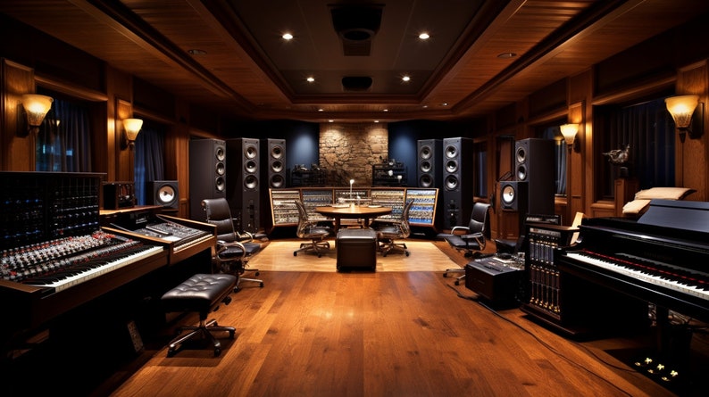 Music Studio Virtual Backgrounds 12 Pack Zoom Skype Webex Google Meet ...