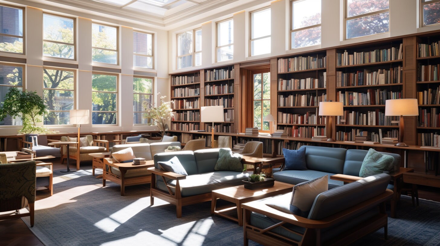 Library Virtual Zoom Backgrounds 4 Pack Zoom Skype Webex Google Meet ...