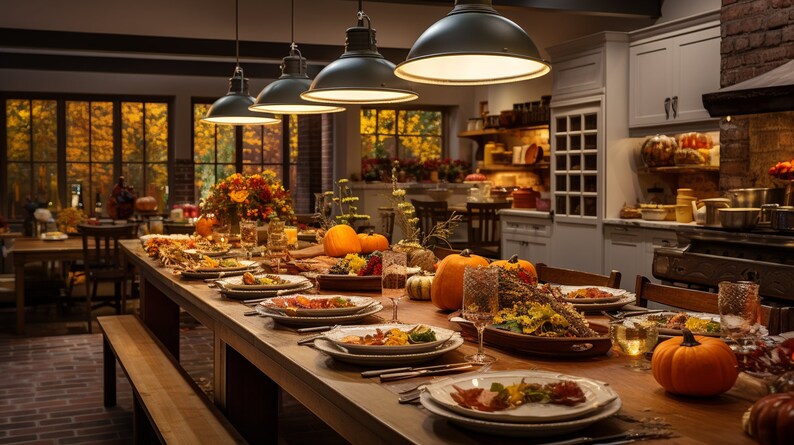 Thanksgiving Fall Virtual Backgrounds 31 Pack Zoom Skype Webex Google ...