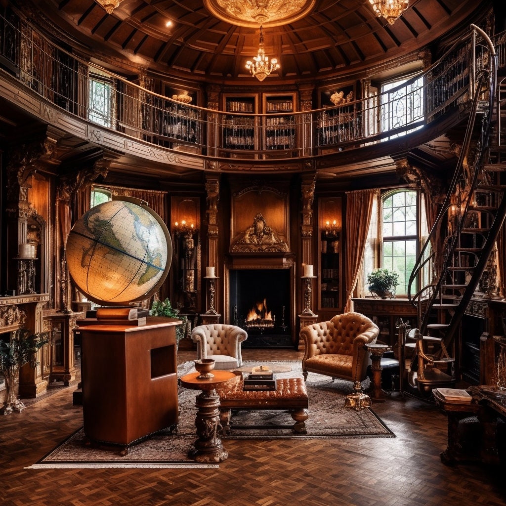 Modern Nook Bookshelf Virtual Backgrounds Professional Virtual Modern ...