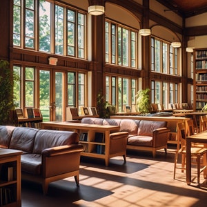 Library Virtual Zoom Backgrounds 4 Pack Zoom Skype Webex Google Meet ...