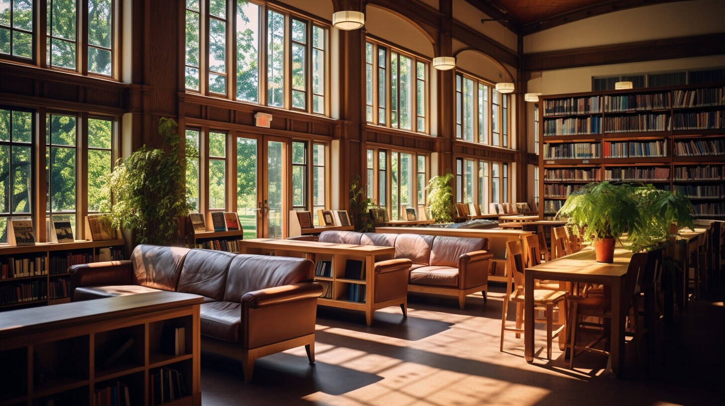 Library Virtual Zoom Backgrounds 4 Pack Zoom Skype Webex Google Meet ...