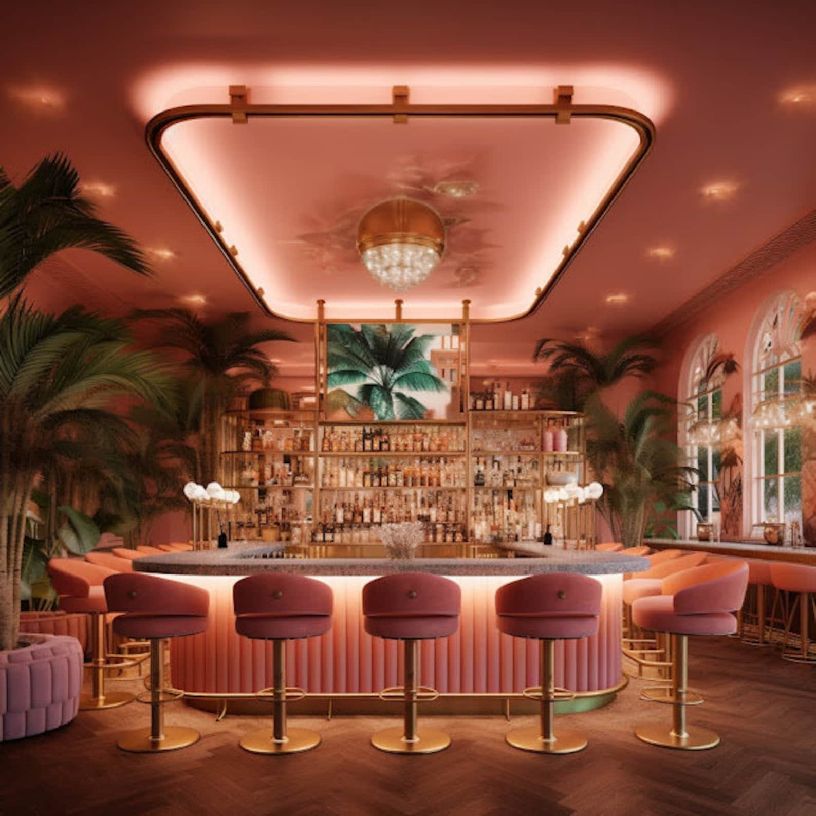 Retro Bar| Virtual Backgrounds| 10 Pack| Zoom, Google Meet, Skype ...